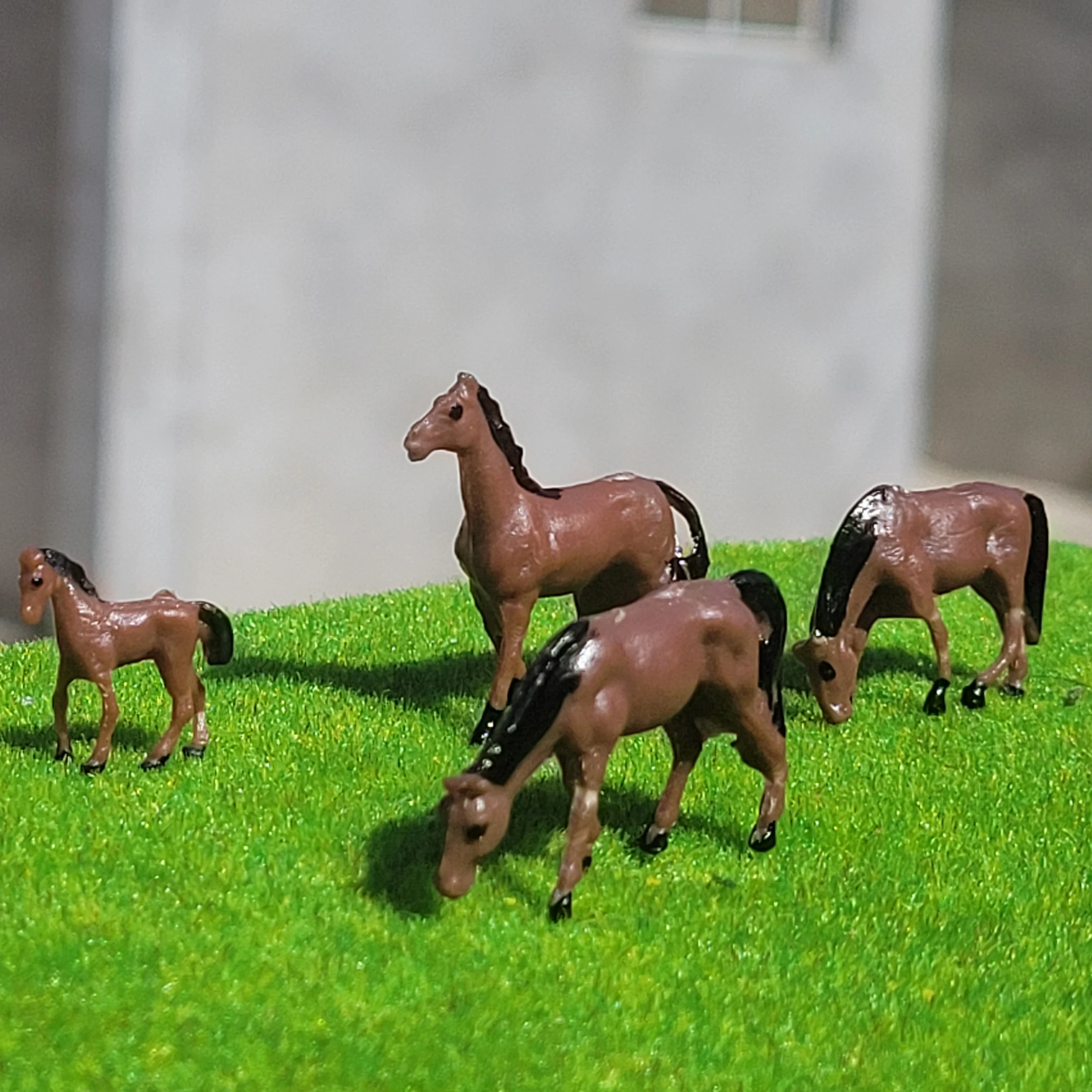 5/20/50pcs Ho Scale Model Horses Farm Animal Miniature Landscape Model ...