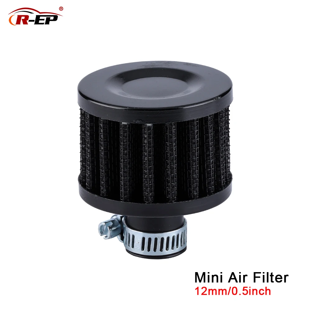 R-ep Universal 12mm Car Air Filter Clip-on Auto Round Conical Cold ...