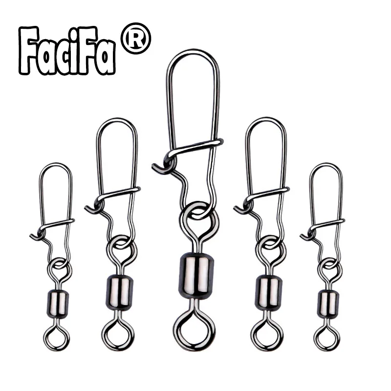 100-pcs-Bearing-Swivel-Fishing-Connector-Rolling-Swivel-With-Snap ...
