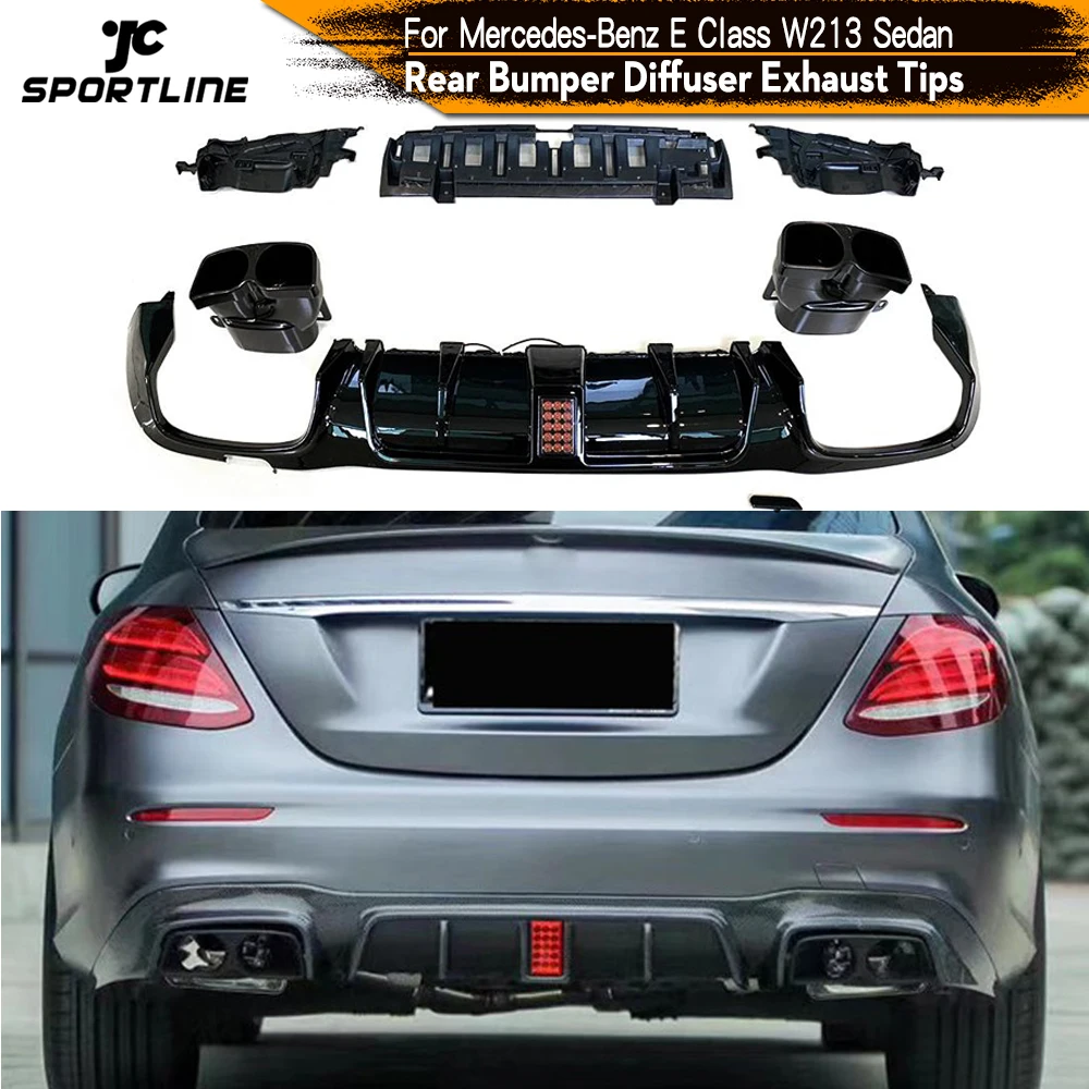Pp Rear Bumper Diffuser Lip For Mercedes Benz E Class W213 Sport E43 ...
