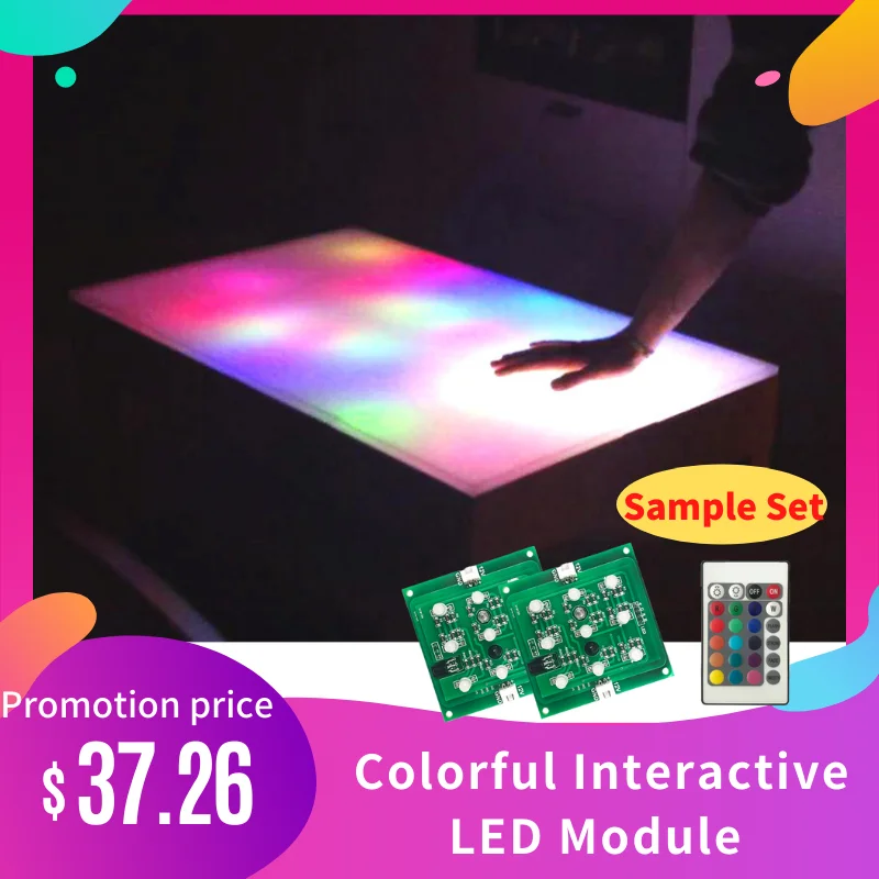Colorful Interactive LED Module Induction Wall Human Body Infrared ...