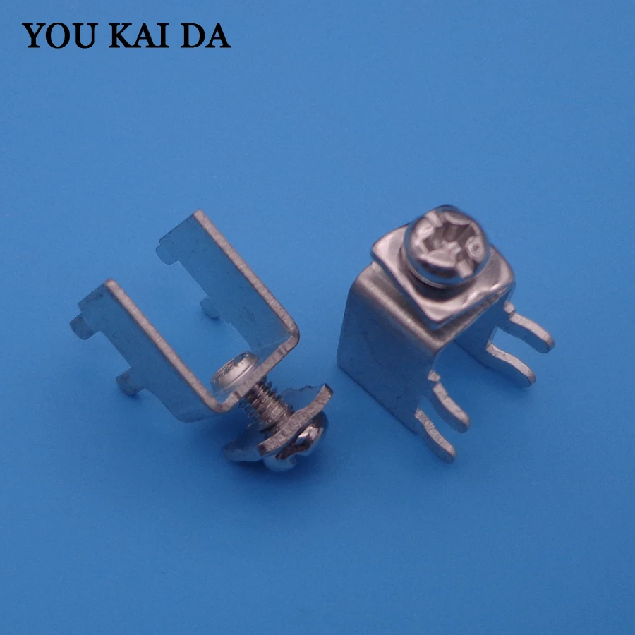 50pcs / lot PCB-2 (M3) Terminals PCB board solder terminals PC circuit ...