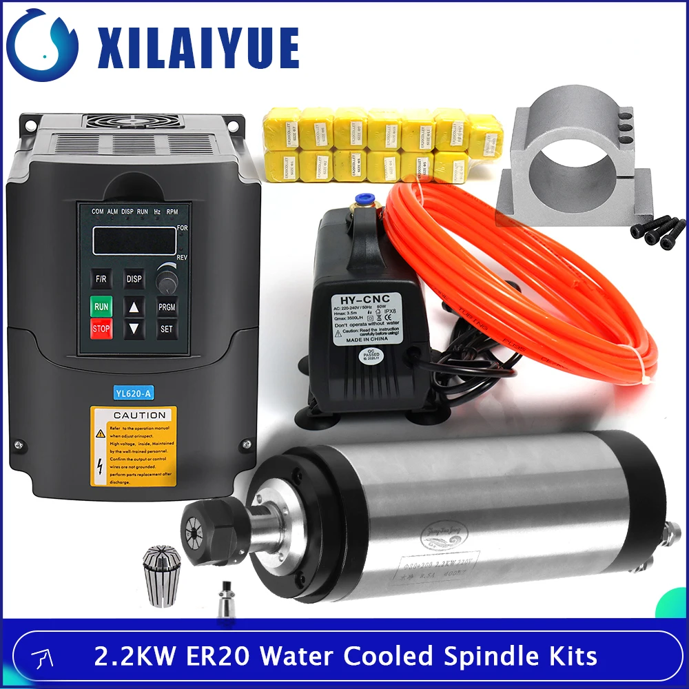 1-5kw-2-2kw-Water-Cooled-Spindle-Kit-ER20-Water-Cooling-Spindle ...