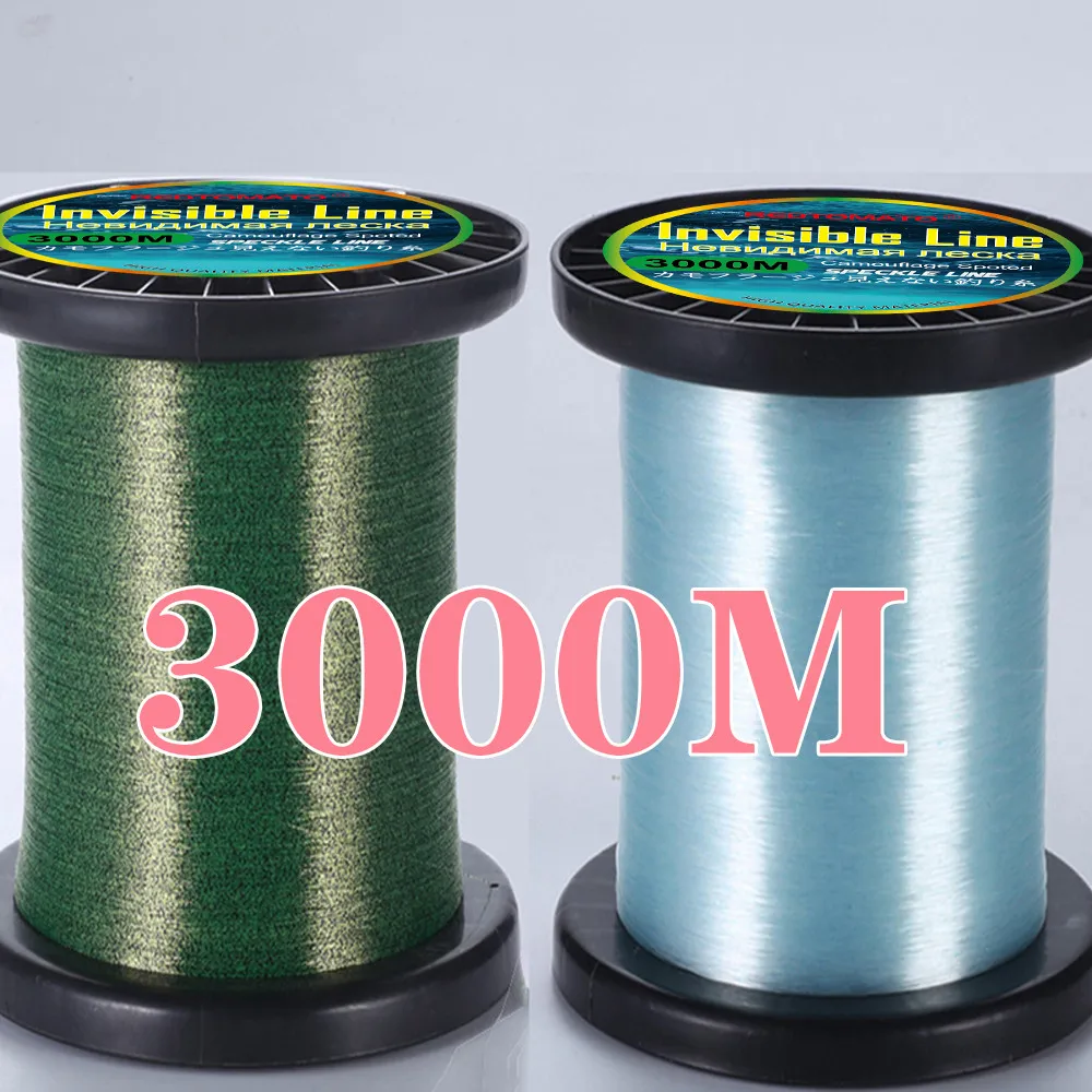 3000m 500m Speckle Invisible Fishing Line Super Strong Sinking Thread ...
