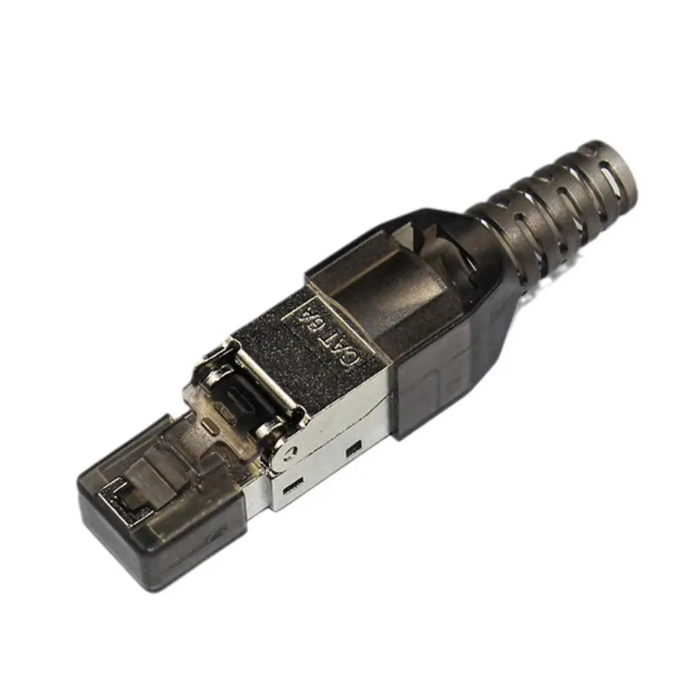 도구 무료 차폐 크리스탈 헤드 RJ45 STP 커넥터 Cat6a tp 23 AWG 24AWG Cat.7 STP 모듈러 플러그 ...