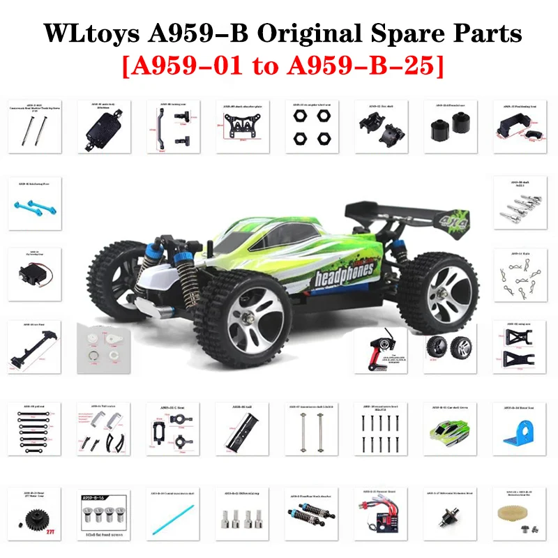 WLtoys 1:18 RC Car Spare Parts For A959-B High-Speed Car Original ...