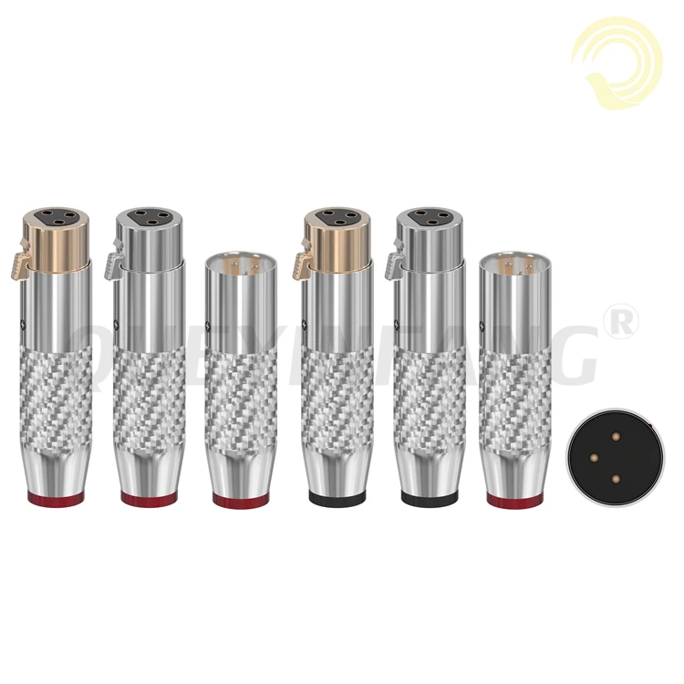 QUEYINFANG-High-End-Level-3Pins-MIC-Microphone-XLR-Connector-2Pcs-1 ...