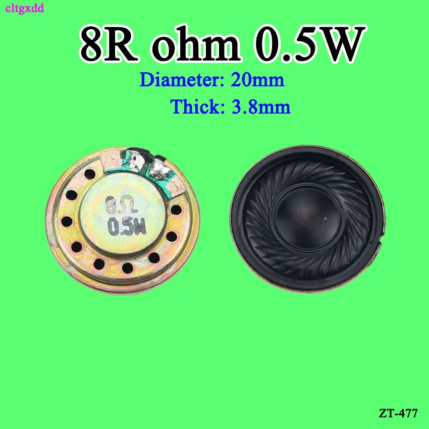Cltgxdd 5pcs/lot New Ultra-thin Mini Speaker 8 Ohms 2 Watt 2w 8r Speaker Diameter 20mm 2cm ...