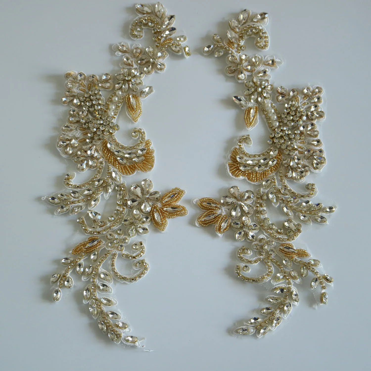 Heavy Luxury Glass Rhinestone Patches For Clothing Diy Handmade Beaded ...