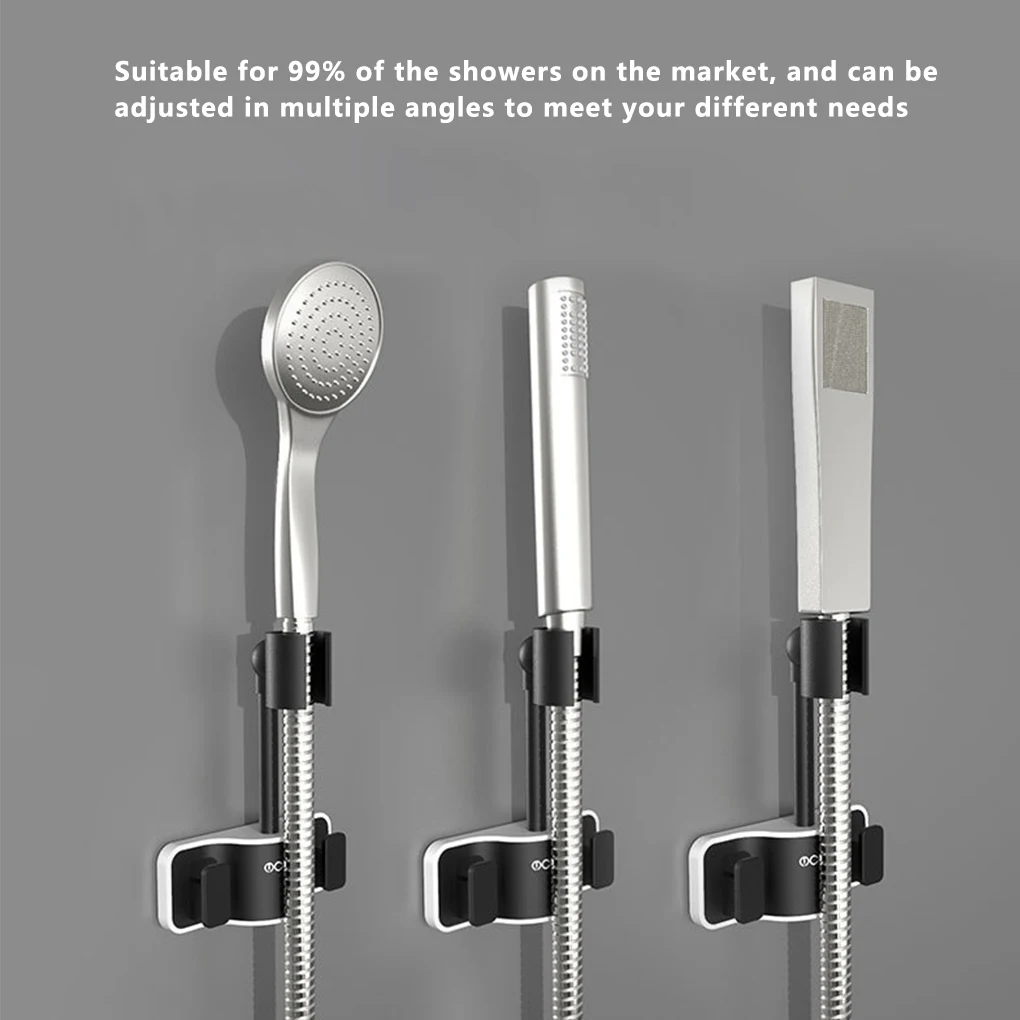 SUPPORT DE DOUCHETTE,Grey--Support de douche auto adhésif mural ...