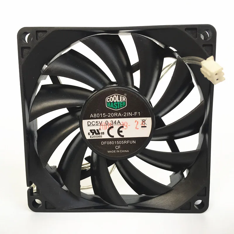 DC 5V 80mm cooling fan 8015 A8015-20RA-2IN-F1 Slim Double Ball Cooler ...
