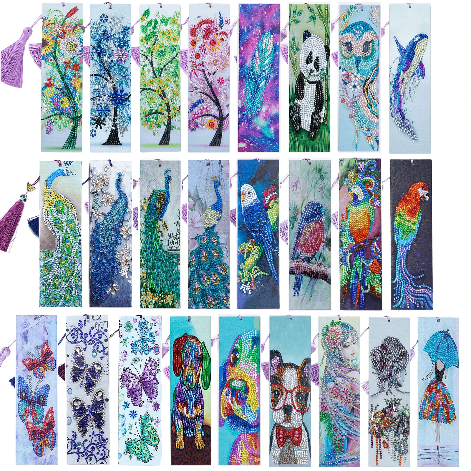 Diamond Painting Bookmark Diamond Art Bookmarks Cross Stitch Embroidery ...