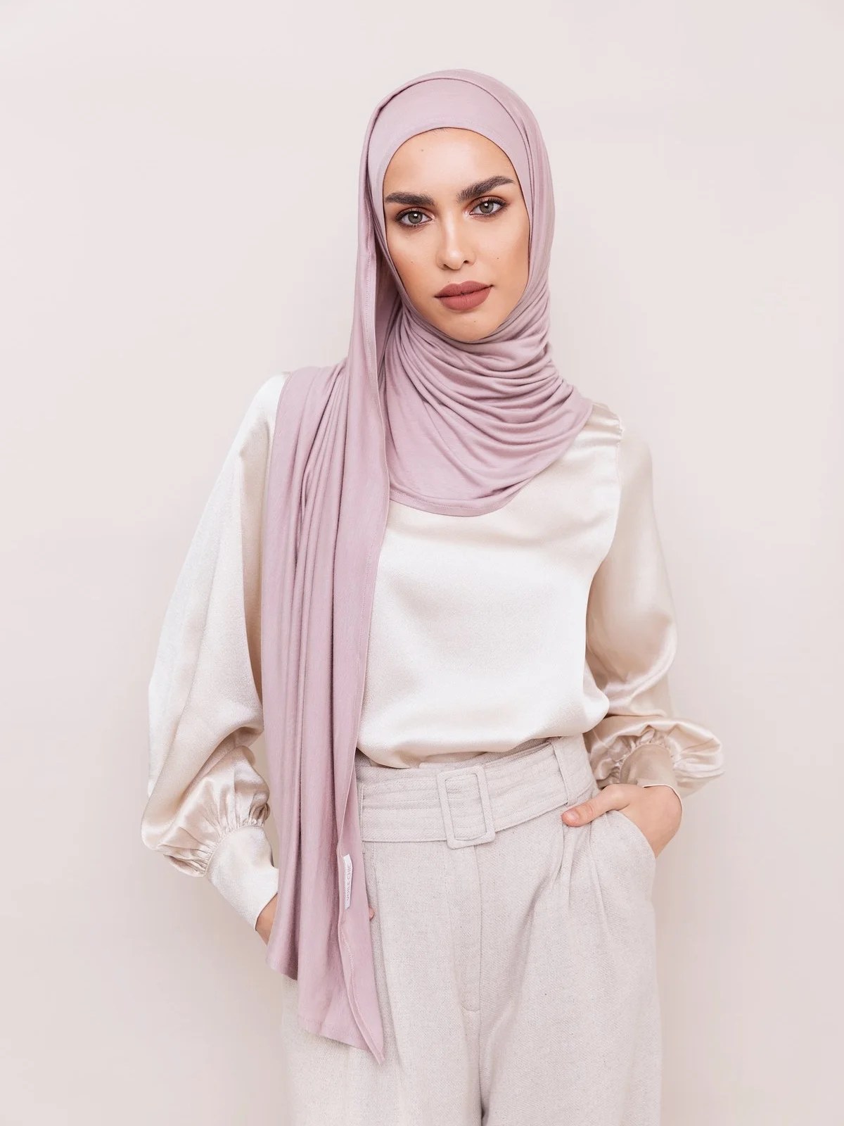 Foulard En Coton Mercerisé Pour Femmes Musulmanes, Maillot De Haute ...