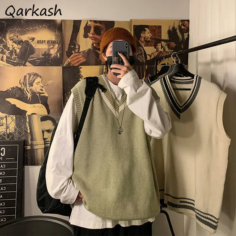 Sweater-Vest-Women-Vintage-Minimalist-Korean-Style-Cozy-Stylish-Preppy ...