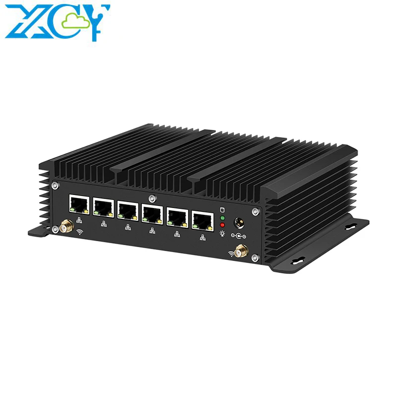 XCY Fanless Mini Pc Intel Core i5 7200U Celeron 6 LAN 211at Gigabit ...