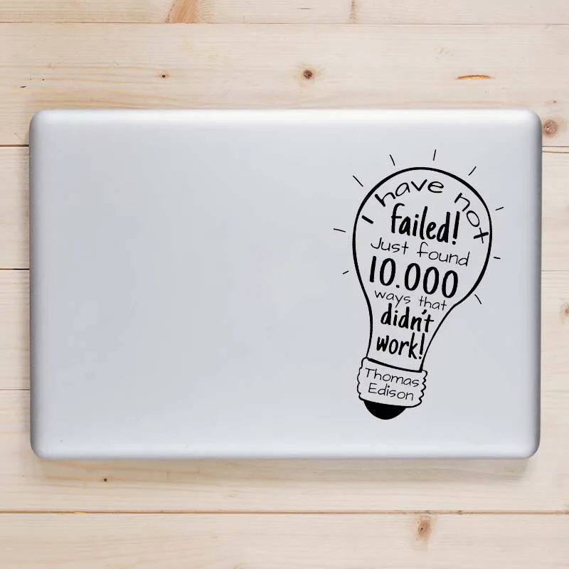 Thomas Edison Lightbulb Quote