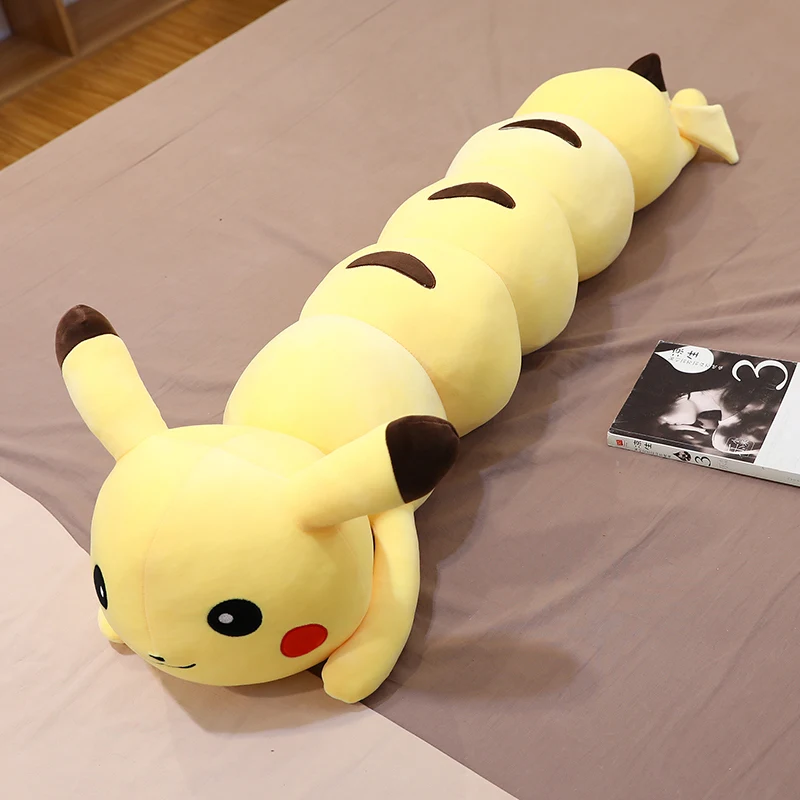 Long Pikachu Pokemon Kawaii Plush Pillow Doll - KawaiiMerch.com