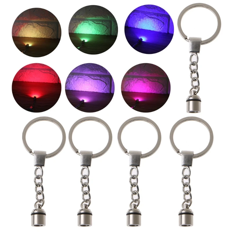 Crystal-Key-Chain-LED-Light-Keychain-Luminated-Keyring-Pendant-DIY ...