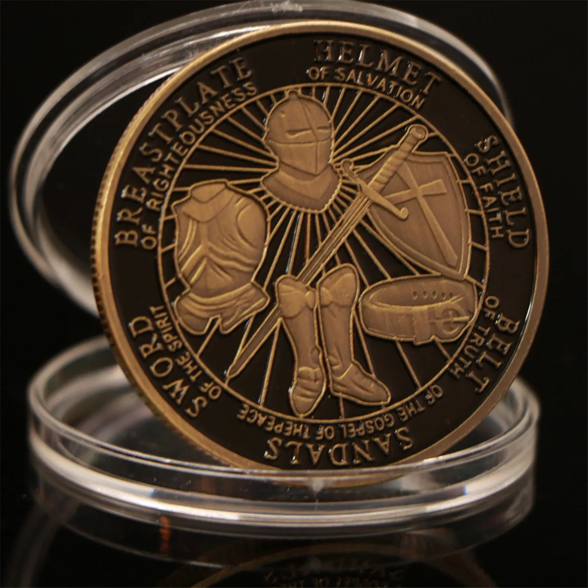 Armor of god challenge coin - starterlito