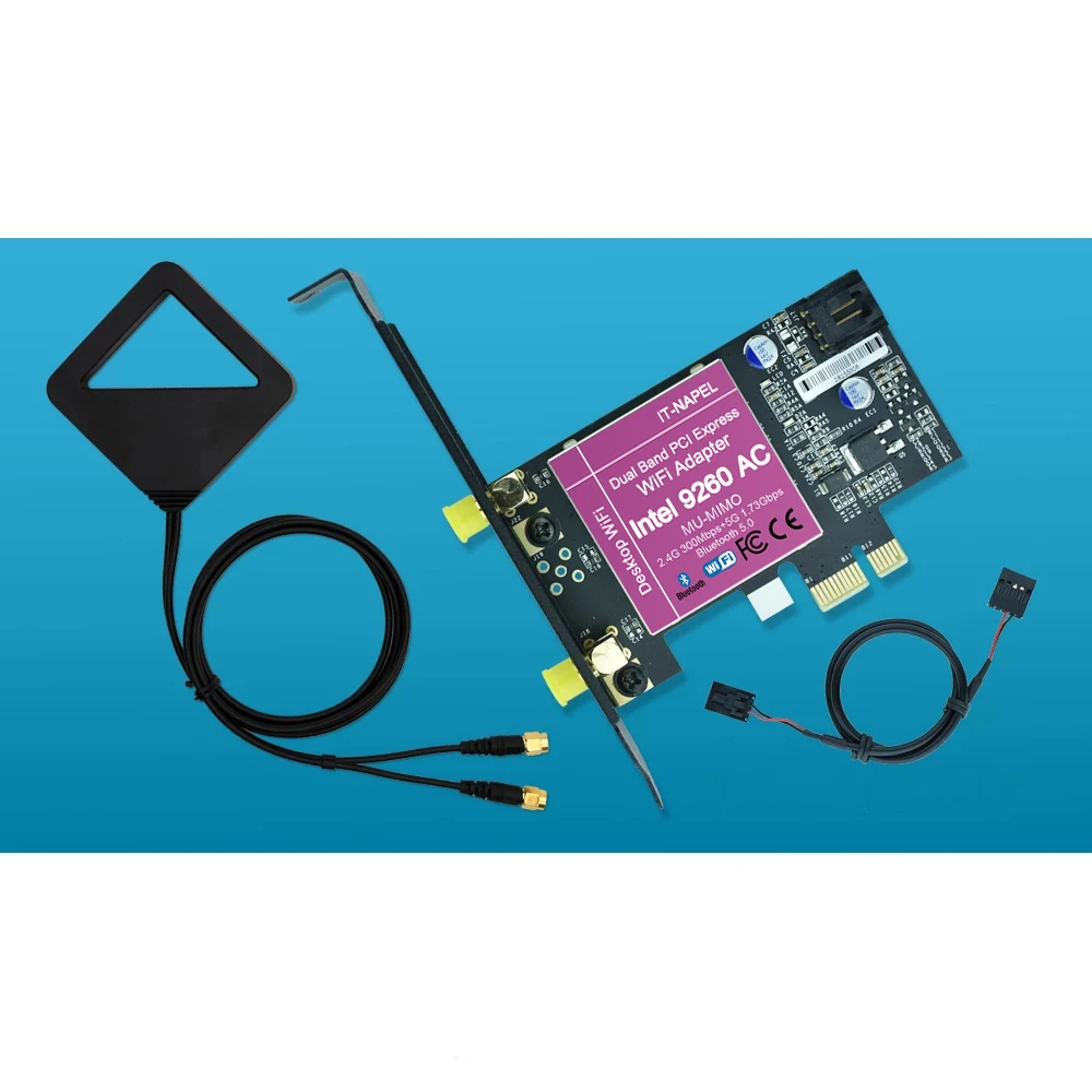 TL NAPEL 9260AC Intel 9260 AC 9260AC 9260NGW Bluetooth 5.0 PCI E PCIe ...