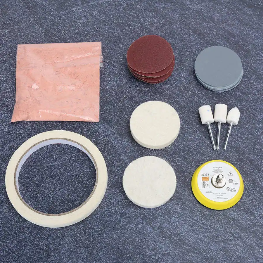 20pcs/set Watch Glass Polishing Kit Glass Cleaning Scratch/burr/rust ...