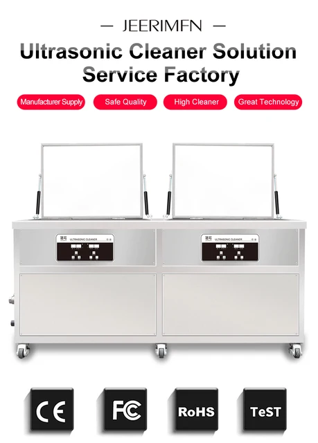 Two Tanks 360L Industrial Ultrasonic Cleaner Rinse Drying System DPF ...