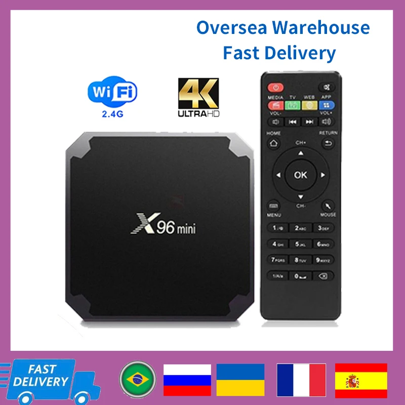X96 mini – boîtier Smart TV et WiFi Android 9.0, Amlogic S905W, 2 go/16 go, lecteur multimédia ...