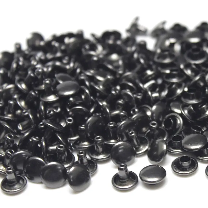 Rivets,Double capuchon métallique Rivets 100 ensembles de 6mm 8mm ...