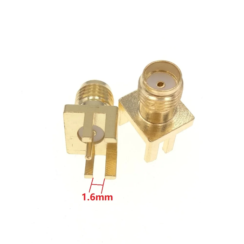 Conector hembra SMA para montaje en PCB, brida ancha de 1,6mm, 062 ", 2 ...
