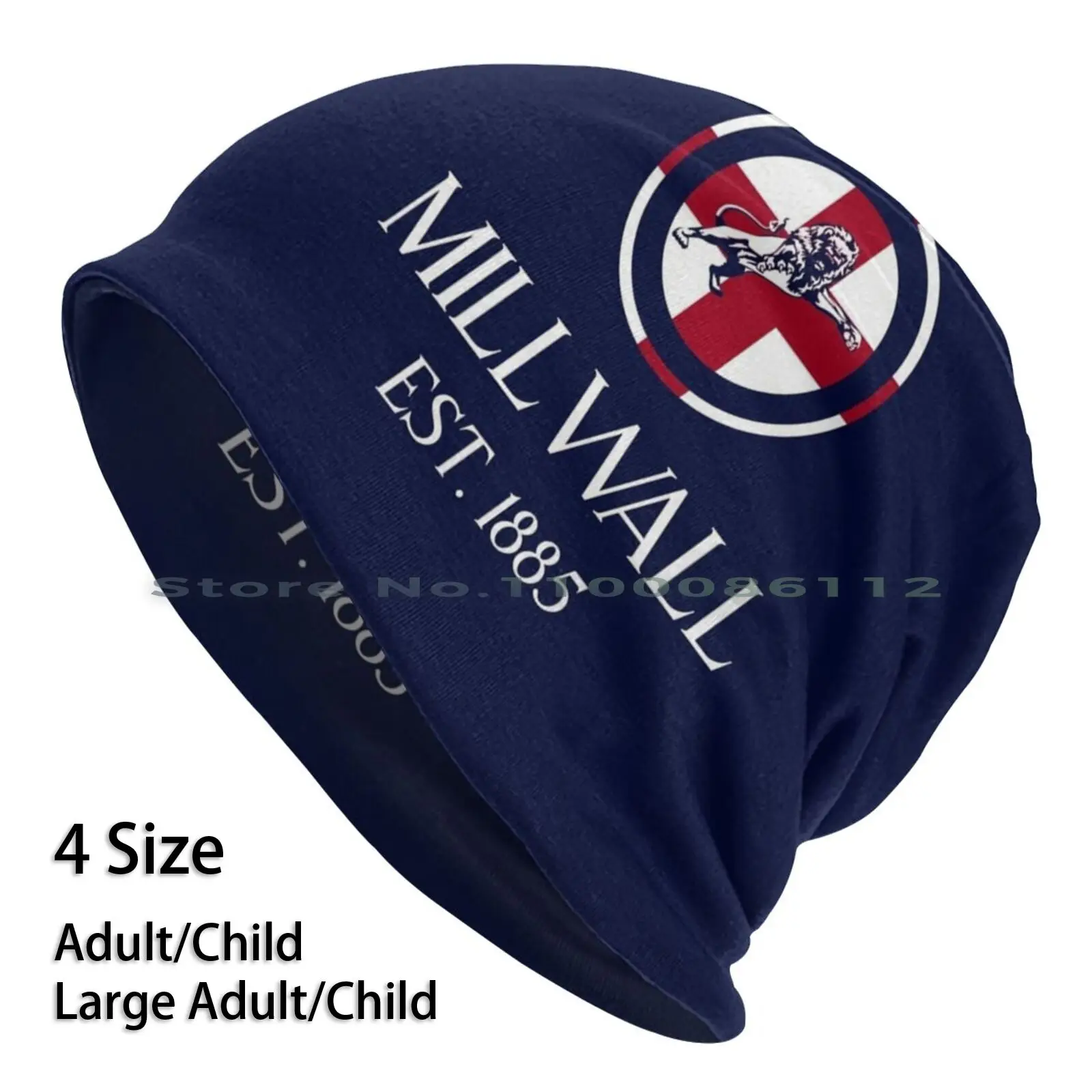 Beanies-Knit-Hat-Millwall-Millwall-Football-Club-The-Lions-The-Den ...