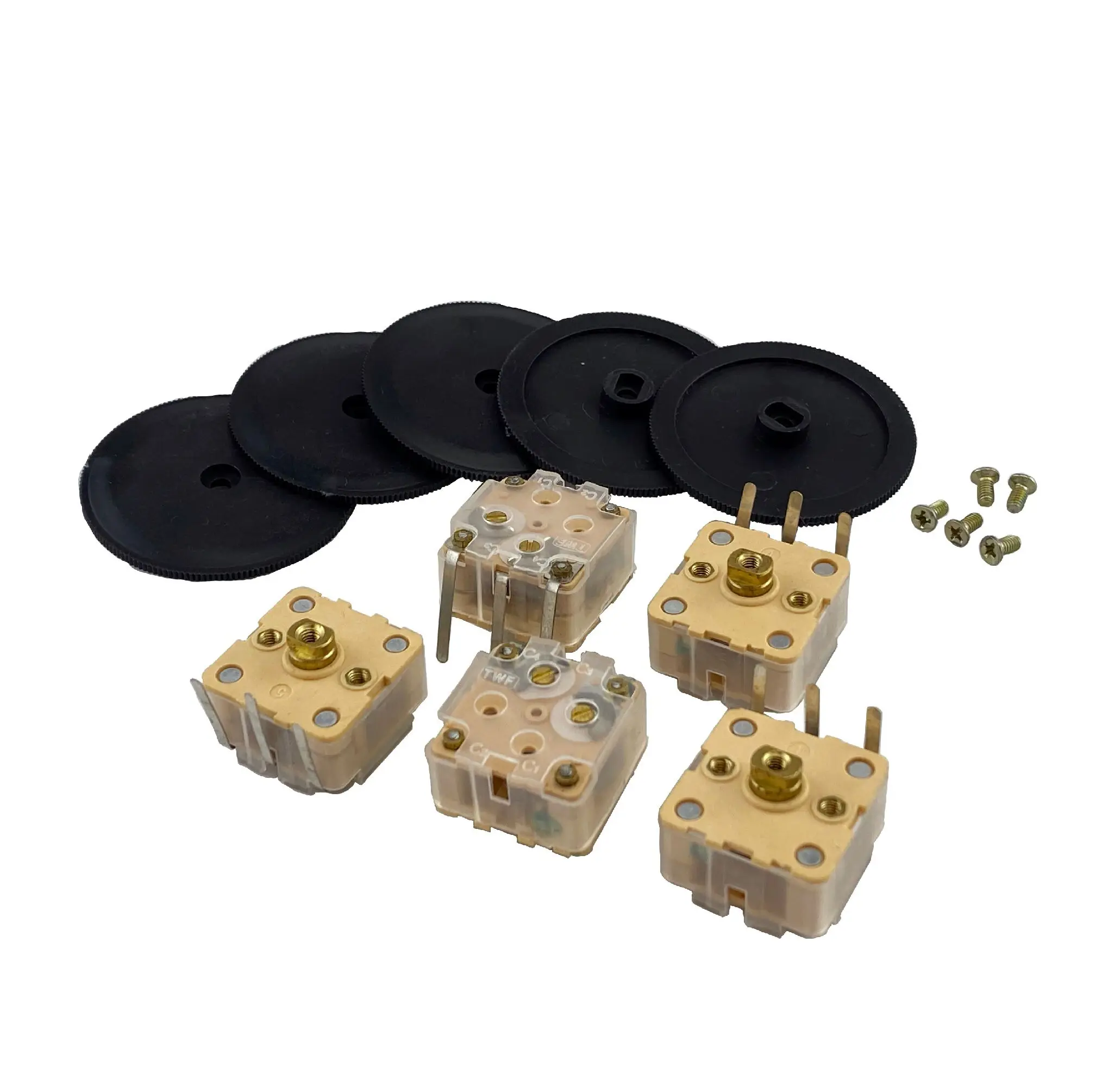 5 Sets Duplex 223p 60pf/140pf 2.1mm Hole Shaft Radio Variable Capacitor ...