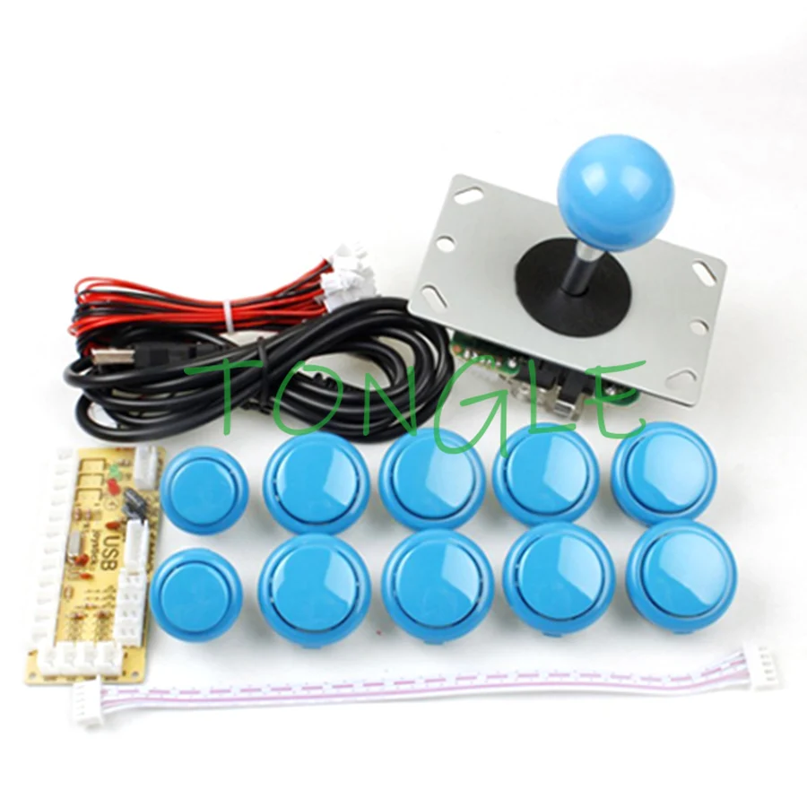 Juego de manijas de joystick para arcade, piezas de repuesto de botones ...