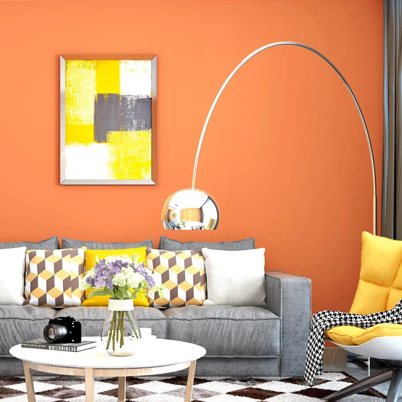 Plain Orange Color Wallpaper