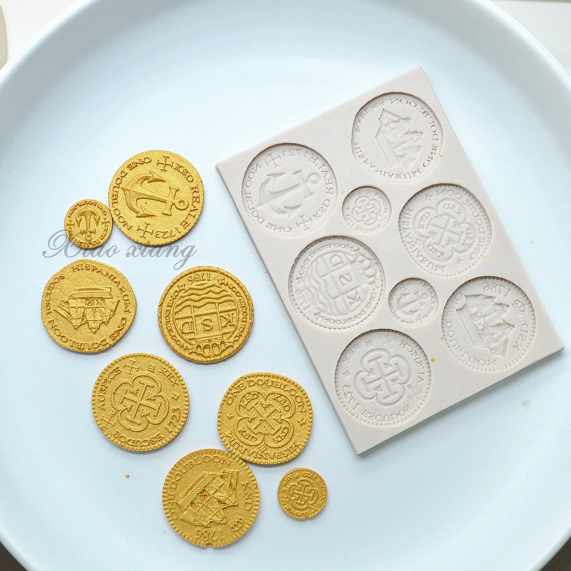 Pirate-Golds-Silicone-Mold-Gold-Fondant-Chocolate-Cake-Molds-Cake ...