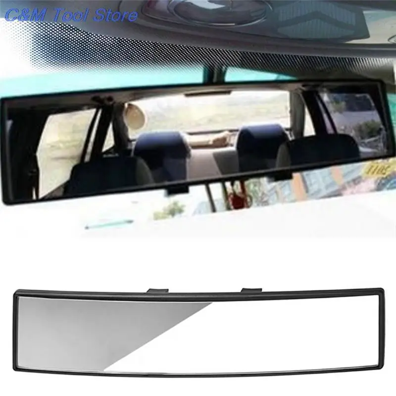 Universal 300mm Panoramic Curve Convex Interior Clip On Rear View ...