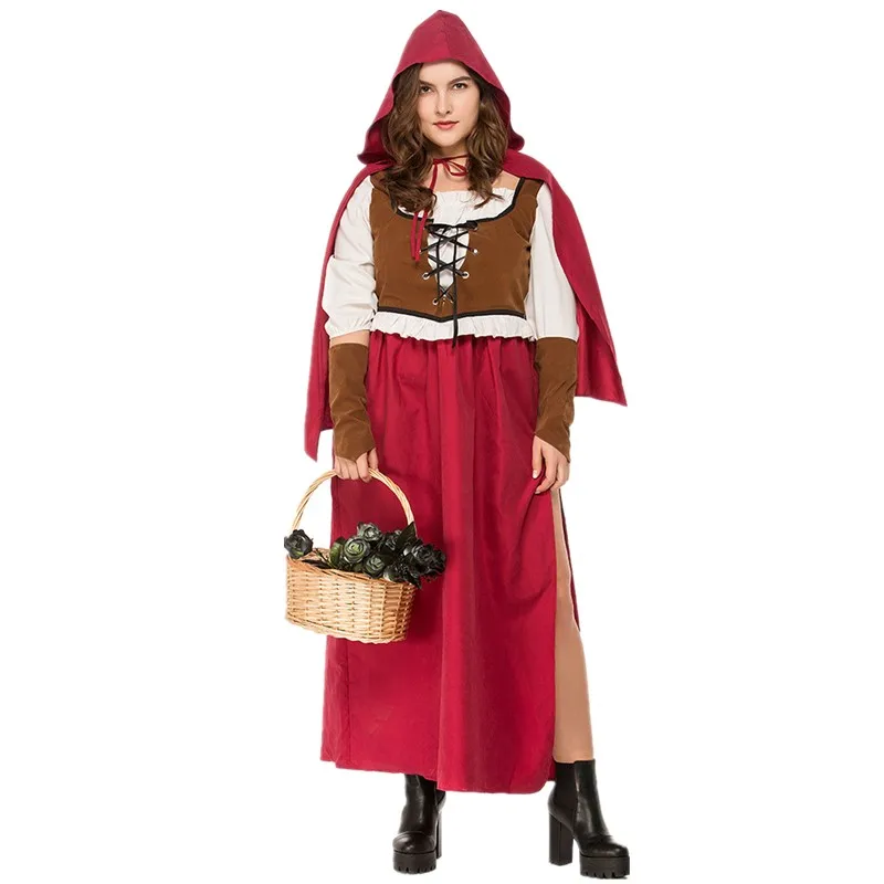 Halloween Carnival Party Cosplay Little Red Riding Hood Costume Sexy ...
