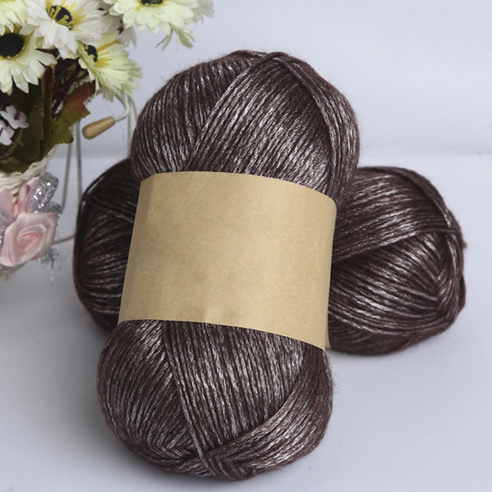 AIGUILLE A TRICOTER,Wine Red--Rouleau de fil de laine tricoté doux pour ...