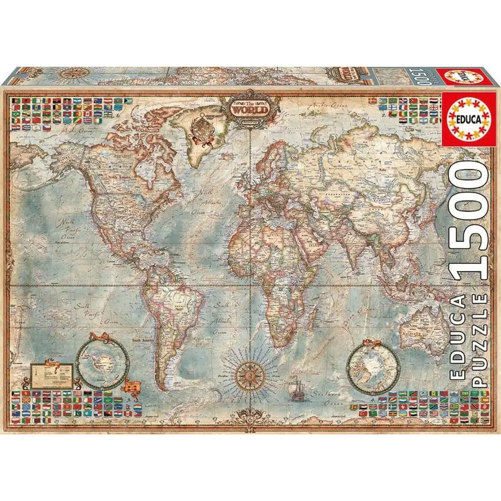 Educa-1500-piezas-el-mundo-mapa-politico-ref-16005-85x60cm-viaje ...