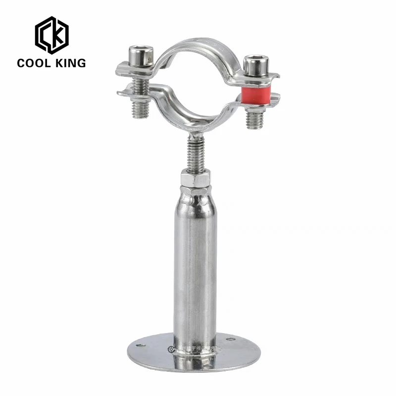 15mm-108mm OD Stainless Steel SS304 Pipe Clamp Clip Support bracket ...