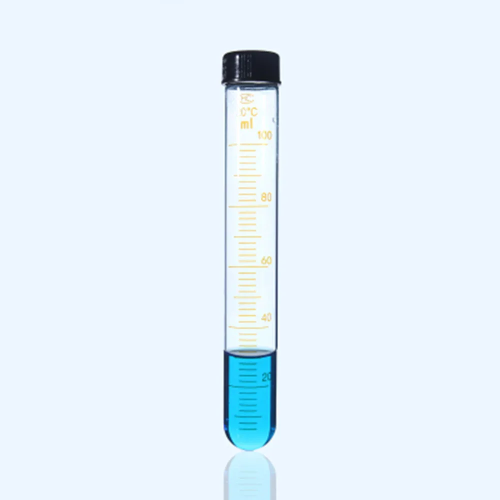 2pcs-lot-100ml-Glass-Test-Tube-with-Screw-Cap-Calibration-Test-Tube ...