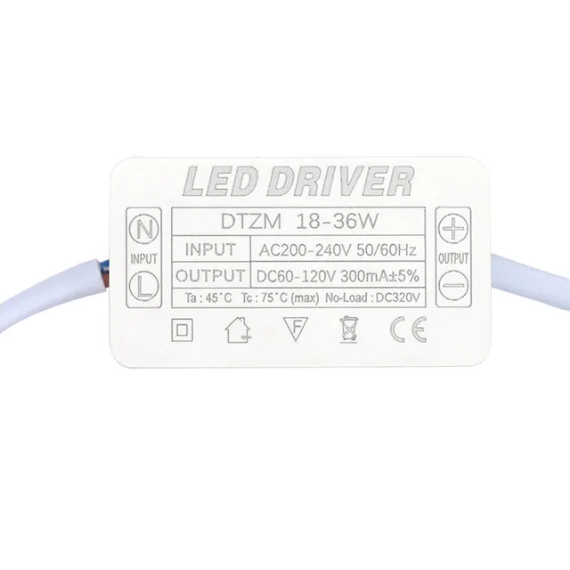 LED Driver Constant Current 300mA Light Transformer 8w-25w 18w-36w 36w ...