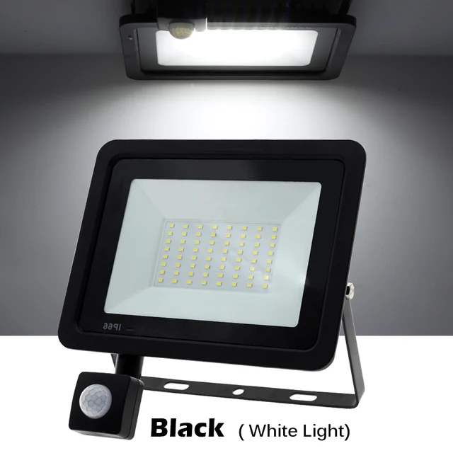 220V LED FloodLight PIR Motion Sensor Reflector LED Flood Light Waterproof IP66 Spotlight Wall ...
