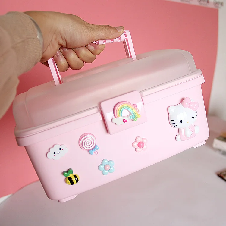 Hello Kitty Plastic Medical Kit Storage Box - KawaiiMerch.com