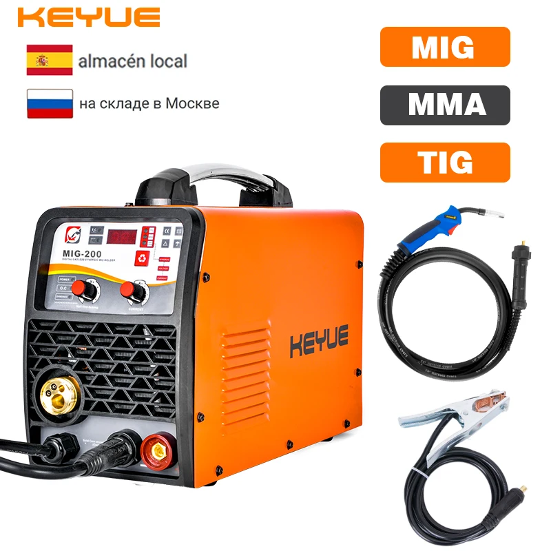 KEYUE MIG welding machine MIG-250 Stainless Steel Iron Steel Welder 5KG ...