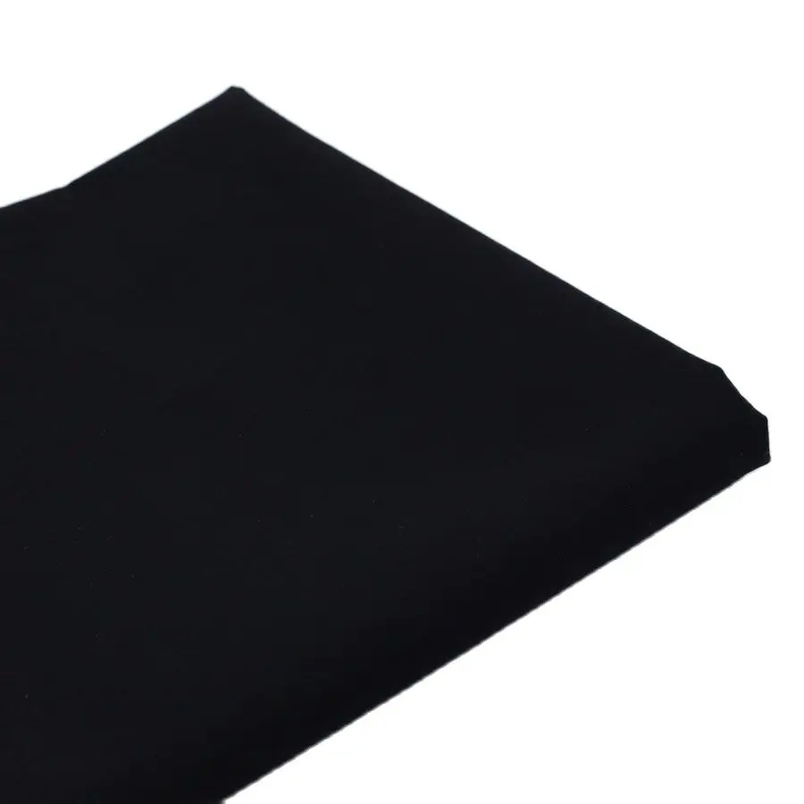 Pure Black Cotton Fabric For Sewing DIY Handmade Hometextile Cloth ...