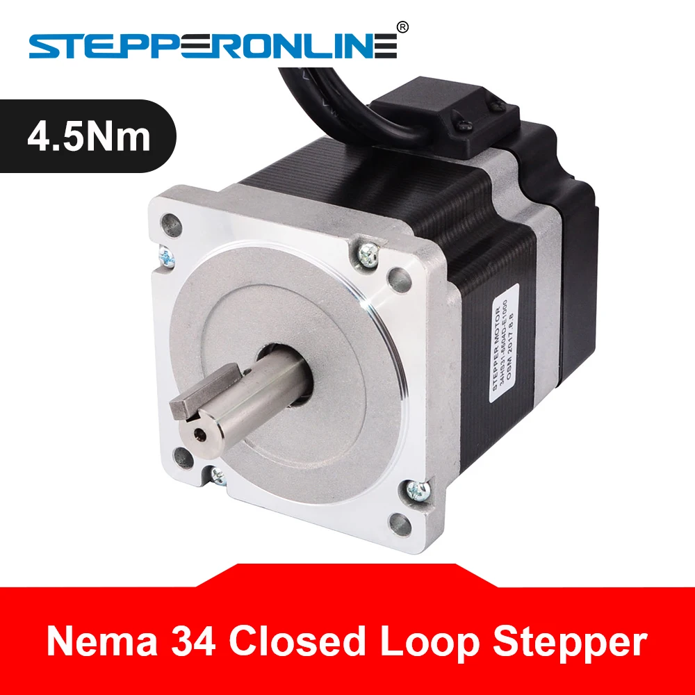 Nema 34 Closed Loop Stepper Motor 4.5Nm Servo Motor with Encoder 2 ...