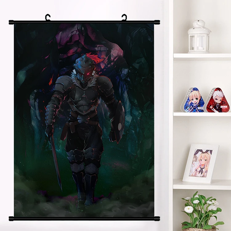 Anime Goblin Slayer Sword Maiden Cosplay Wall Scroll Cartoon Mural ...