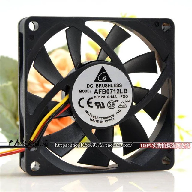 original double ball AFB0712LB 12V 0.14A 7015 7CM computer case CPU ...