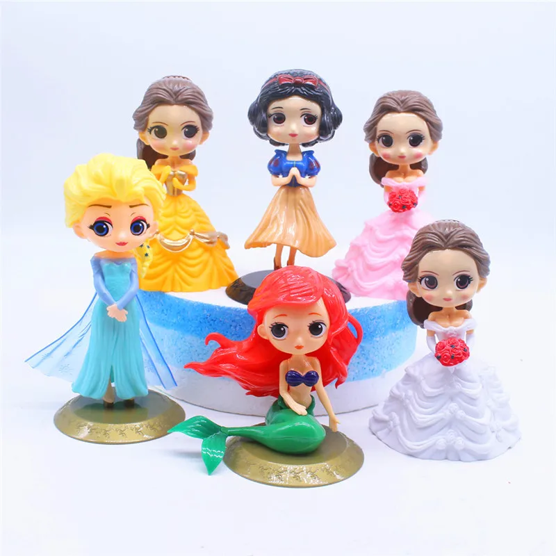 Disney-Frozen-Princess-Cartoon-Doll-Toy-Elsa-Anna-Plastic-Cheap-Model ...