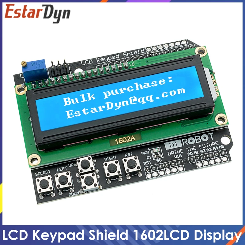 1602 Lcd Keypad Shield Lcd1602 Lcd 1602 Module Display For Arduino Atmega328 Atmega2560 ...